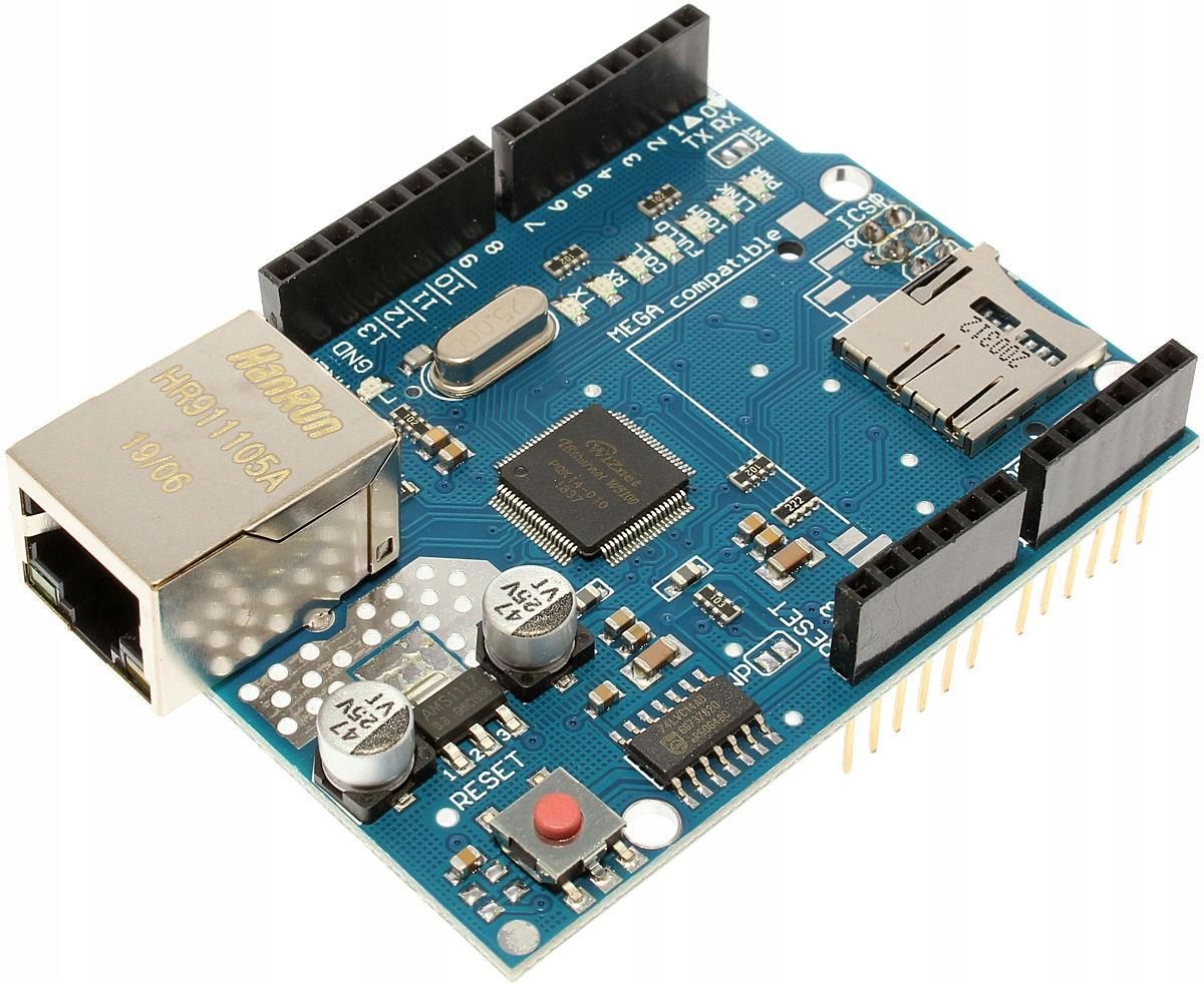 Mikrokontroler Ethernet Shield W5100 Moduł Sieciowy Lan Arduino (S ...
