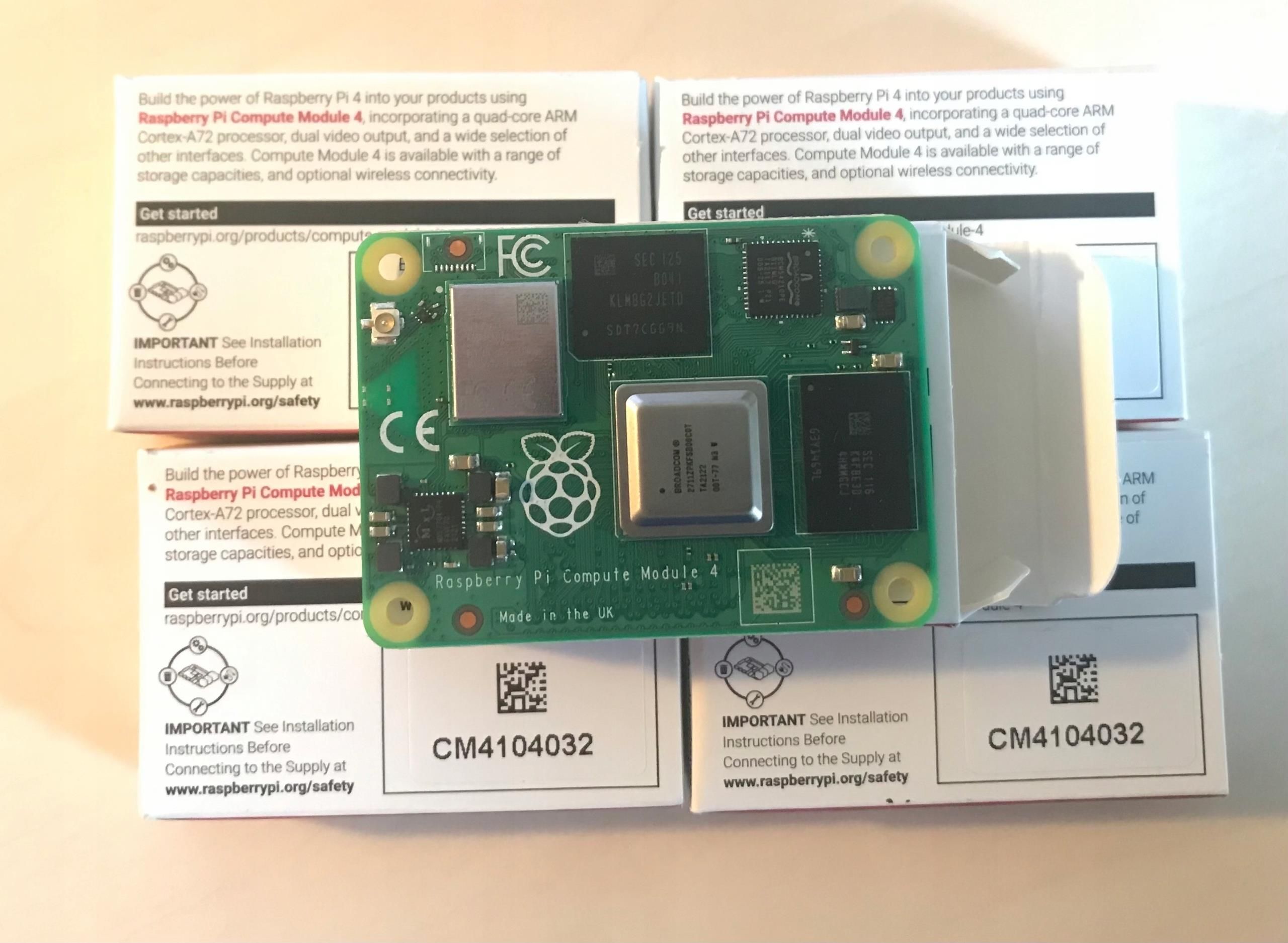 Mikrokontroler RASPBERRY PI CM4: WIFI/BT 5.0, 4GB RAM, 32GB EMMC ...