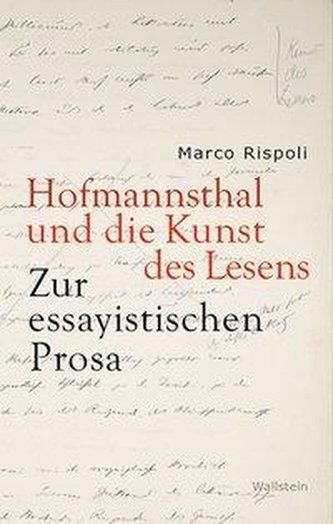 Hofmannsthal und die Kunst des Lesens Lumbroso, Bruno; Huang, David ...