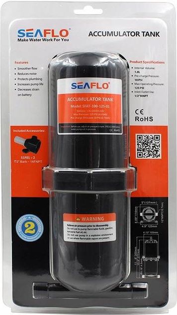Zbiornik Wyrównawczy Wody / Hydrofor 1L Seaflo SFAT-100-125-01 - Opinie ...