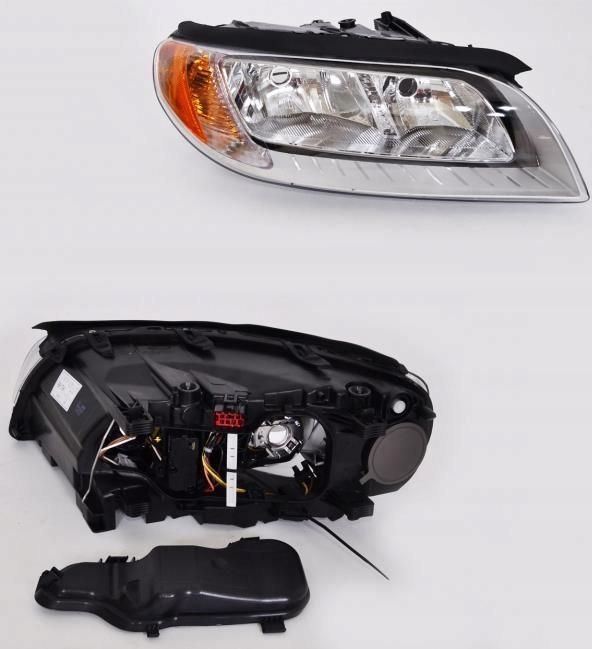 Lampa przednia Tyc Reflektor Główny Volvo Xc70 07- Prawy 31214352 ...