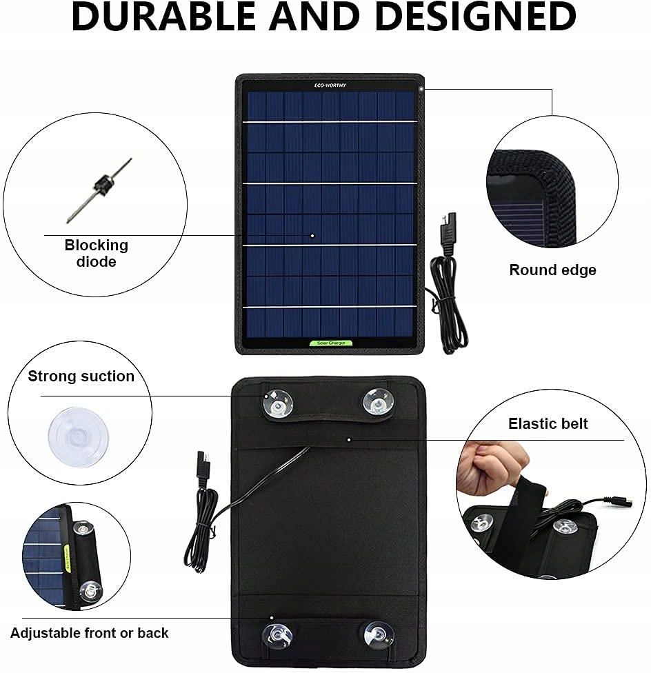 Przenośna Ładowarka Solarna Do Akumulatora Kemping B08K3BQTNK - Opinie ...