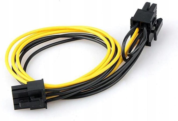 Kabel Pci-E 20Cm 6Pin Do 6+2 Pin Koparka Awg18 - Opinie i ceny na Ceneo.pl
