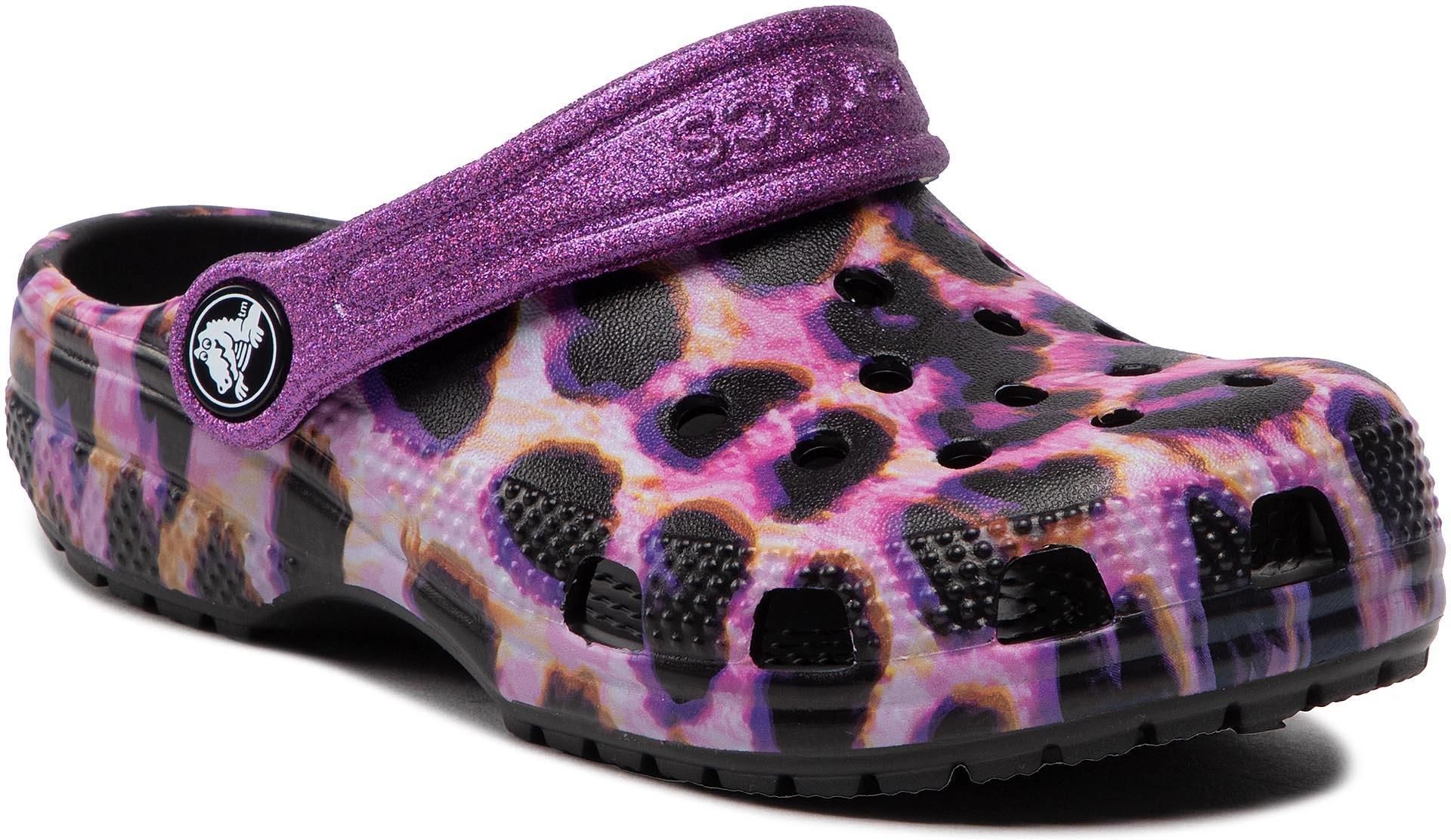 Klapki CROCS - Classic Animal Print Clog K 207600 Papaya/Leopard 83G ...