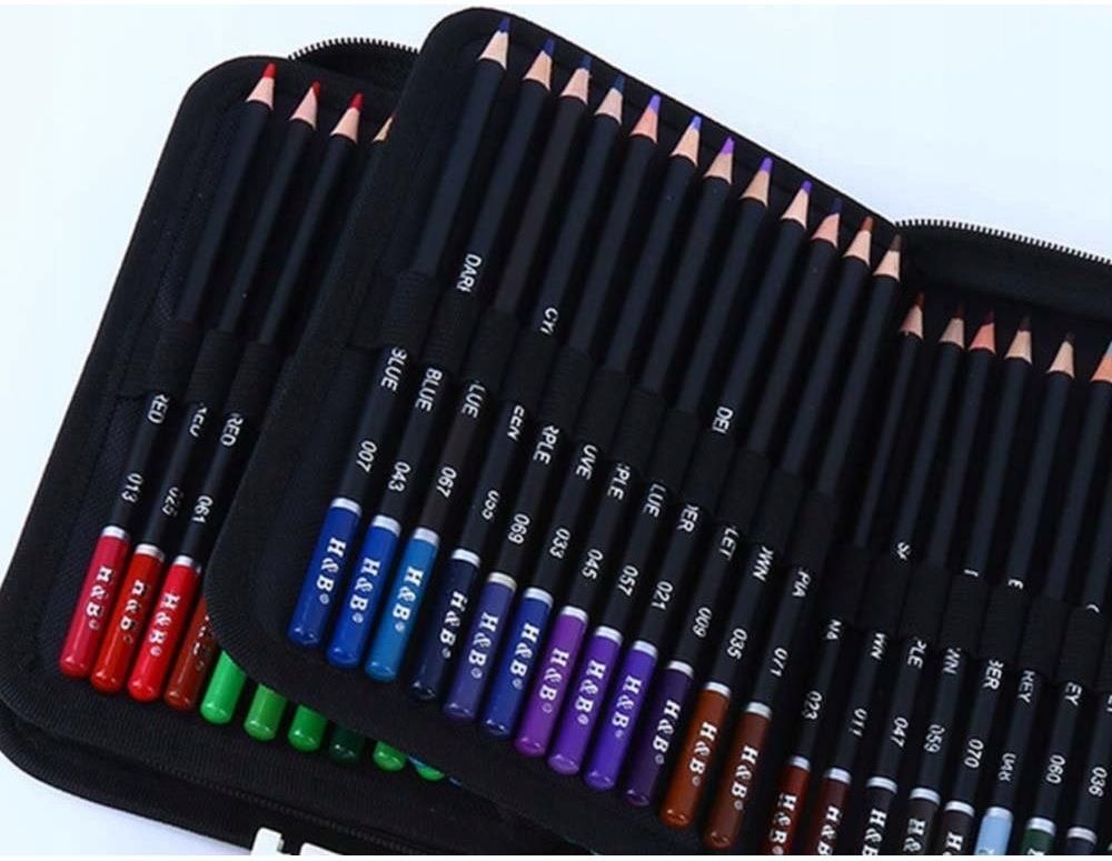 H&B Kredki Zestaw Kredek Artystycznych Profesjonalnych W Piórniku 120 ...