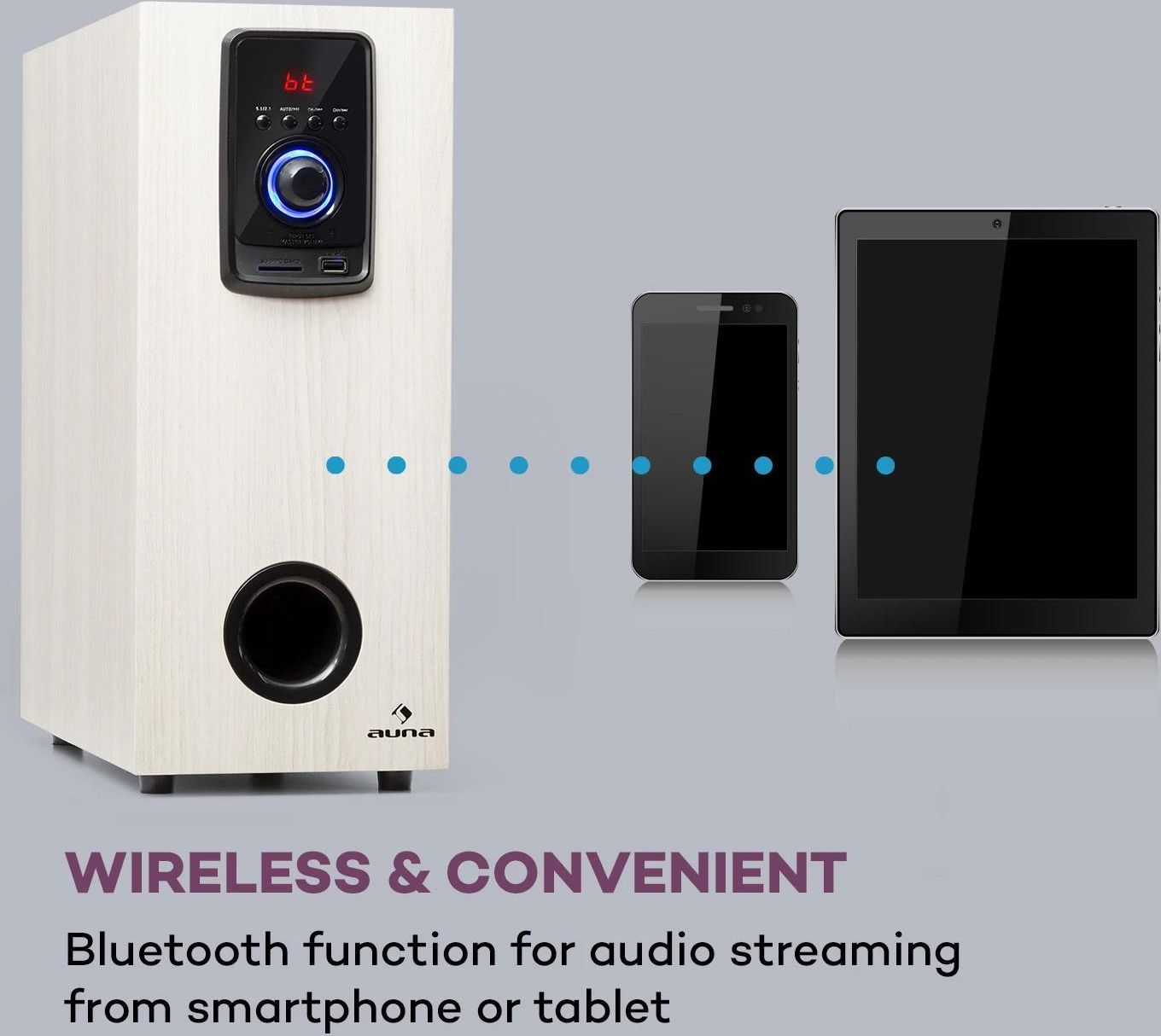 Auna Areal Elegance, 5.1-Kanałowy System Audio Surround, 190 W Rms ...