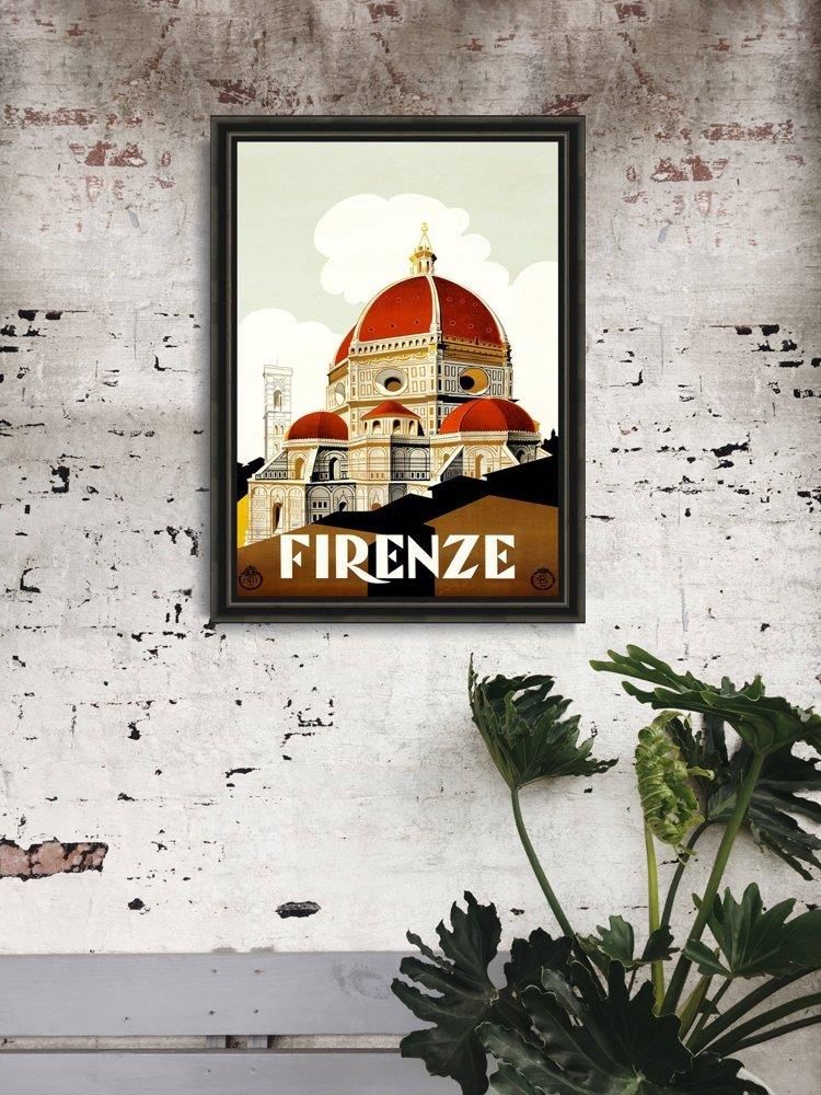 Vintageposteria Plakat W Stylu Vintage Florencja Włochy Pc-W0009056 ...