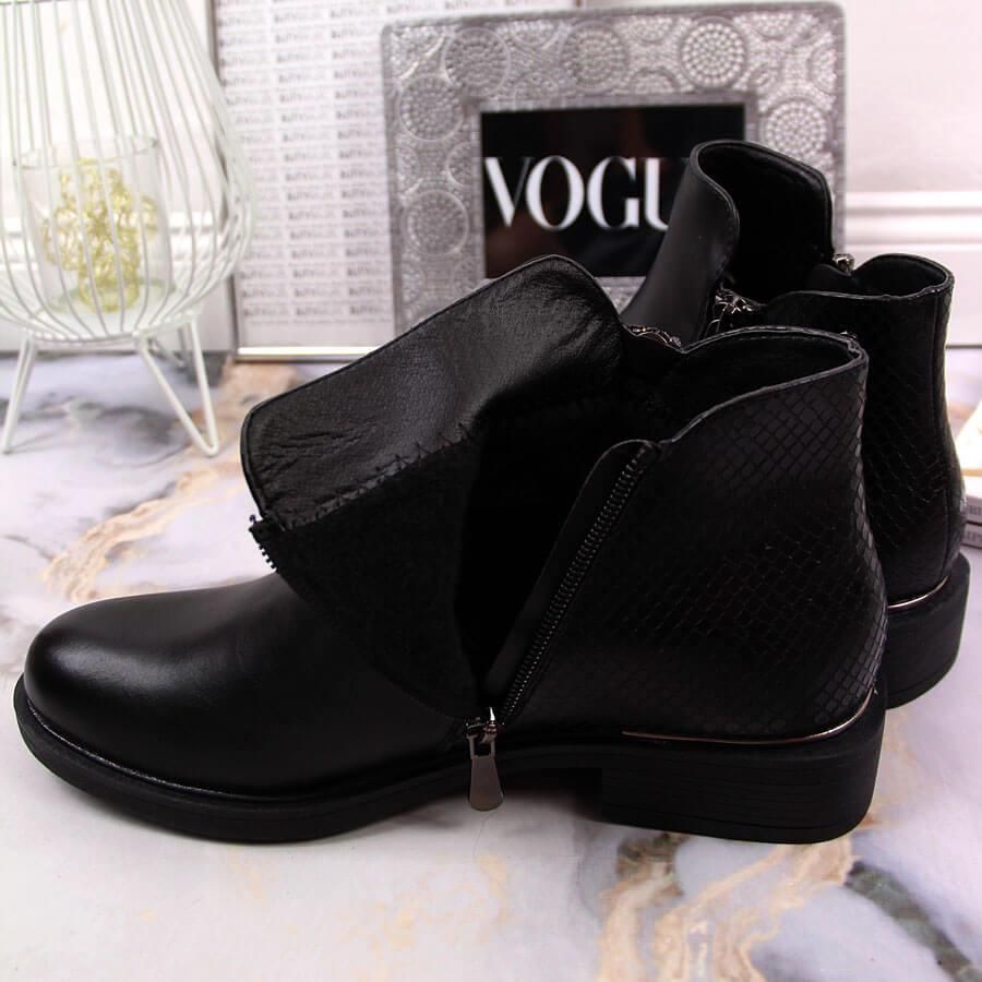 Botki damskie sztyblety skóra węża czarne Vinceza - Ceny i opinie ...