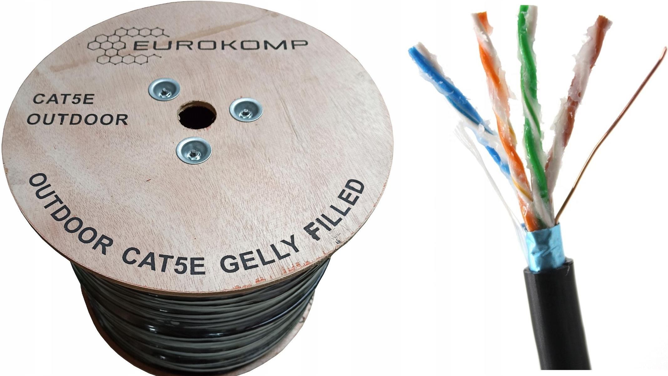 Kabel Ftp Zewnętrzna Żel Rj45 Skrętka Miedź 10M Czarny (E6133) - Opinie ...