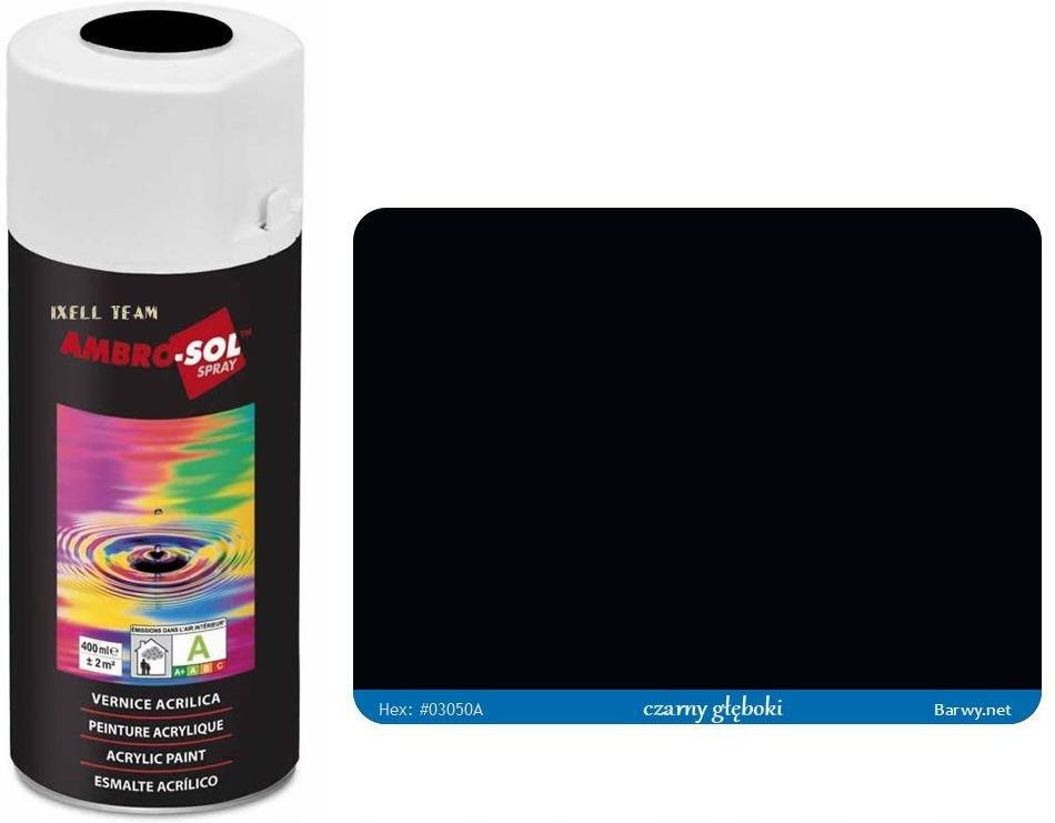 Ixell Lakier Spray Czarny Ral 9005 Matowy 1233 400ml - Opinie i ceny na ...