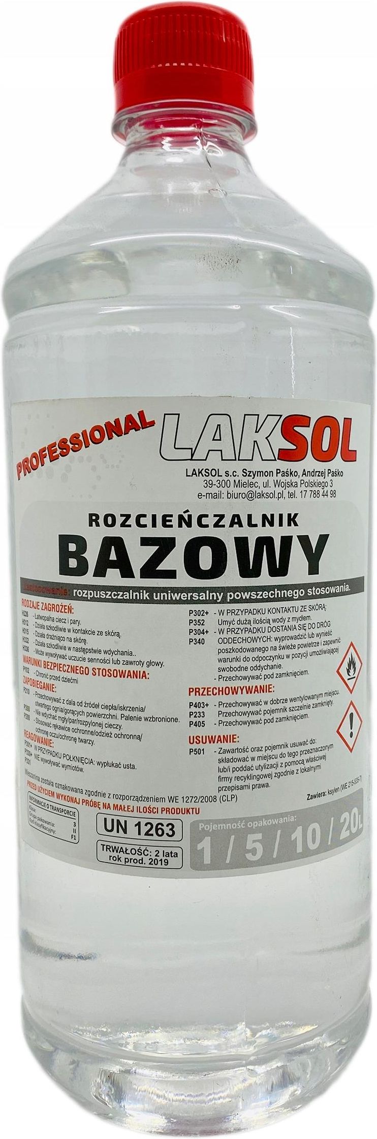 Laksol Rozcieńczalnik Bazowy 1L - Opinie i ceny na Ceneo.pl