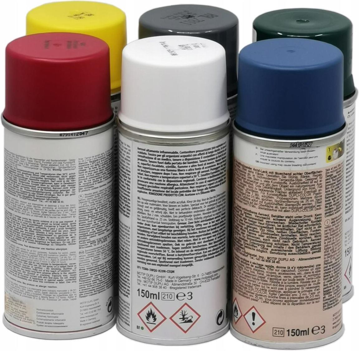 Zestaw 6X 150ml Spray Mix Różne Kolory Dekoracyjne - Opinie i ceny na ...