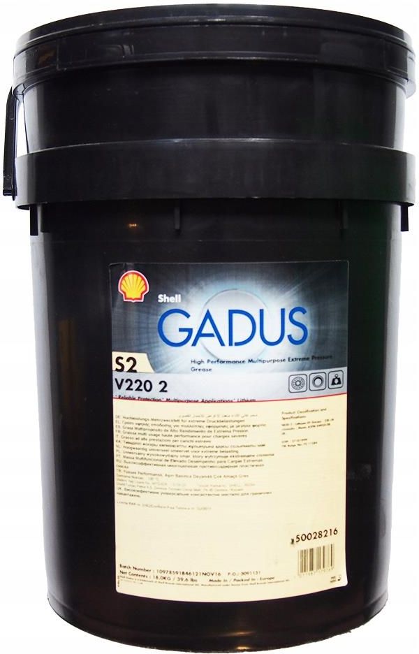Shell Smar Gadus S2 V220 2 18kg - Opinie i ceny na Ceneo.pl
