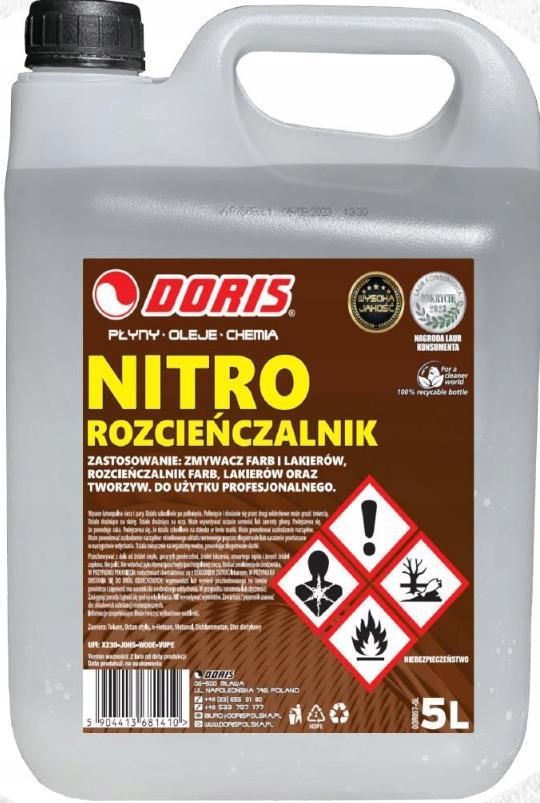 Rozpuszczalnik Rozcieńczalnik Nitro 5L Premium 5905031190216 - Opinie i ceny na Ceneo.pl