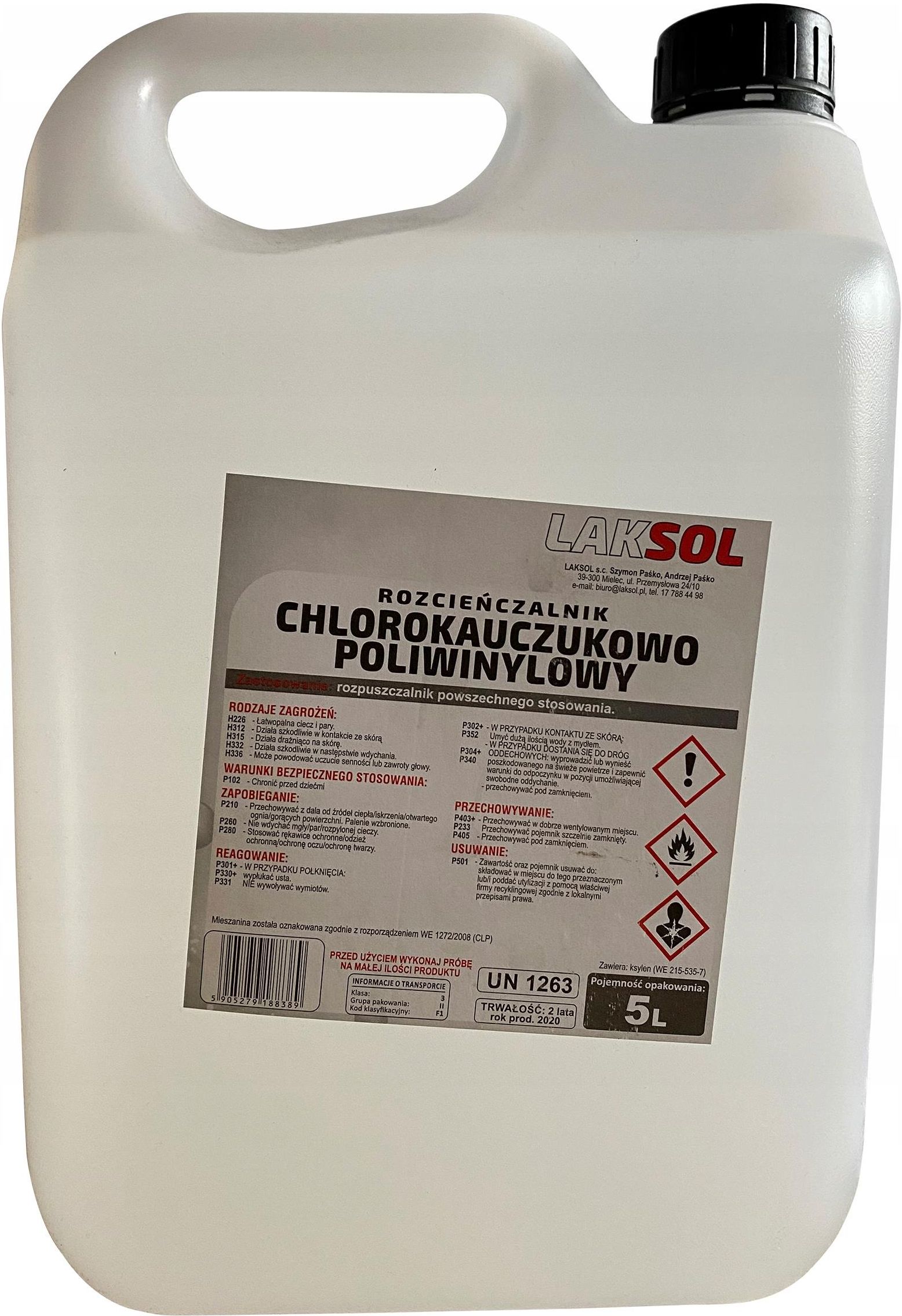 Laksol Rozcieńczalnik Chlorokauczukowo-Poliwinylowy 5L - Opinie i ceny ...