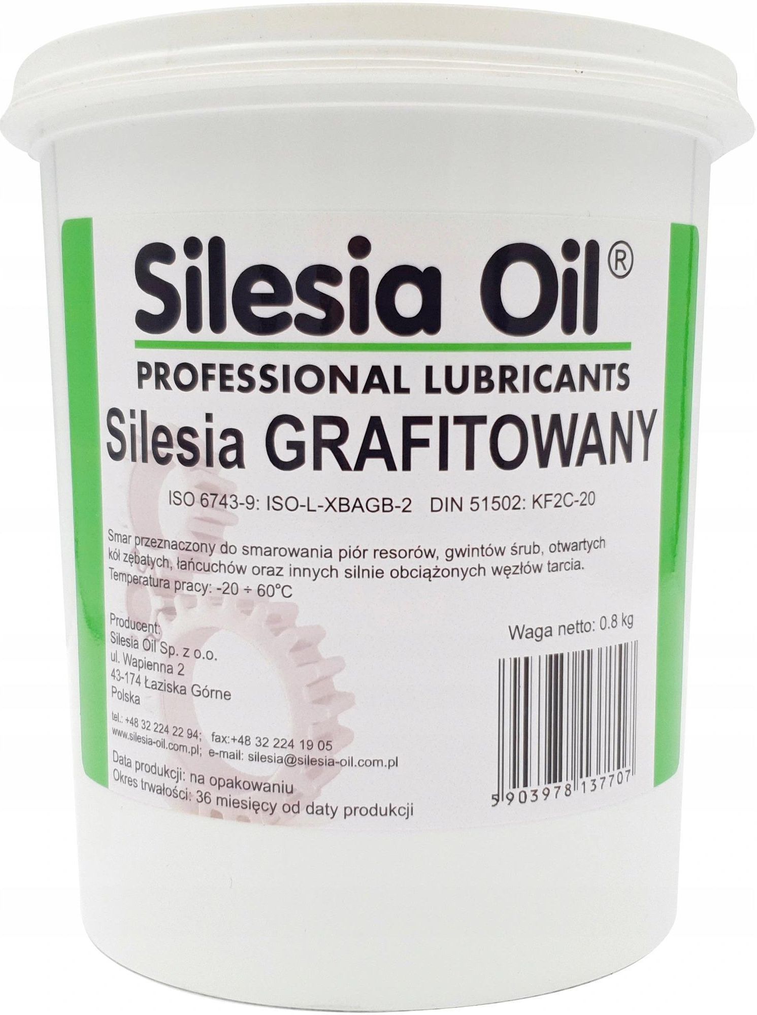 Silesia Oil Smar Grafitowy Do Resorów Gwintów - 800G GRAFITOWANY 0.8kg ...