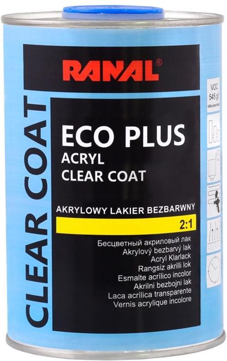 Ranal Lakier Akrylowy Bezbarwny Eco Plus 2:1 750ml 30308 - Opinie i ...