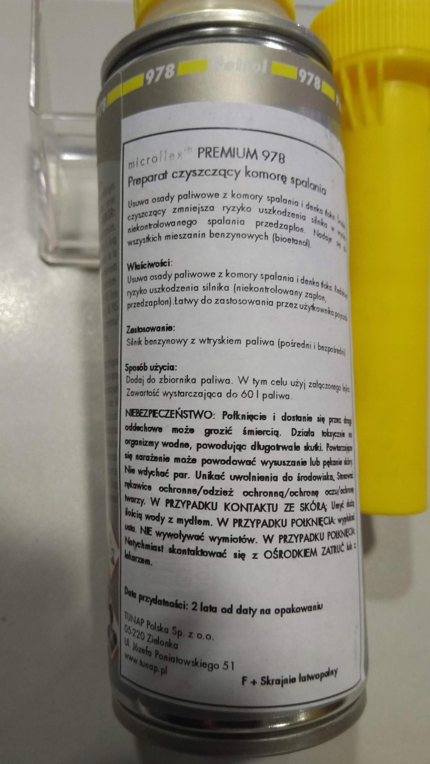 Tunap Czyści Komorę Spalania, Kataliz. Prom 978 200ml - Opinie i ceny ...