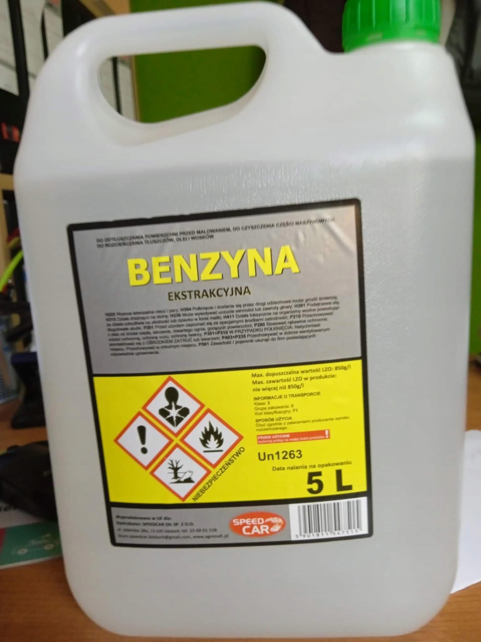 Benzyna Ekstrakcyjna 5L Speed Car - Opinie i ceny na Ceneo.pl