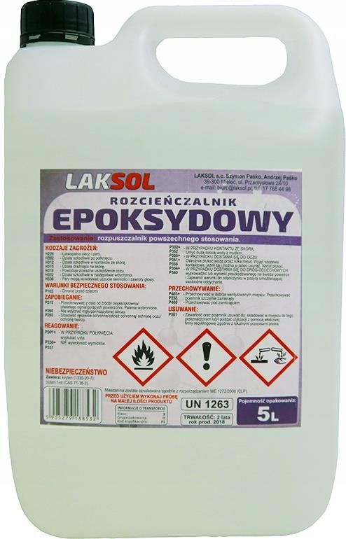 Laksol Rozcieńczalnik Epoksydowy Epoxydowy 5L Jakość 1 - Opinie i ceny ...