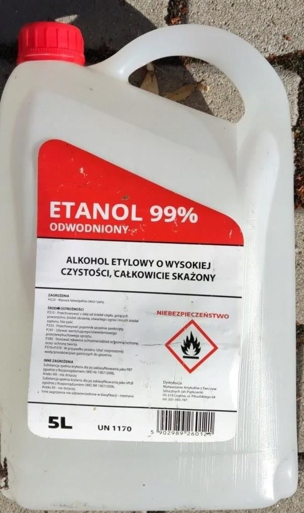 Laksol Alkohol Etylowy Spirytus Skażony Etanol 99% 5L - Opinie i ceny ...
