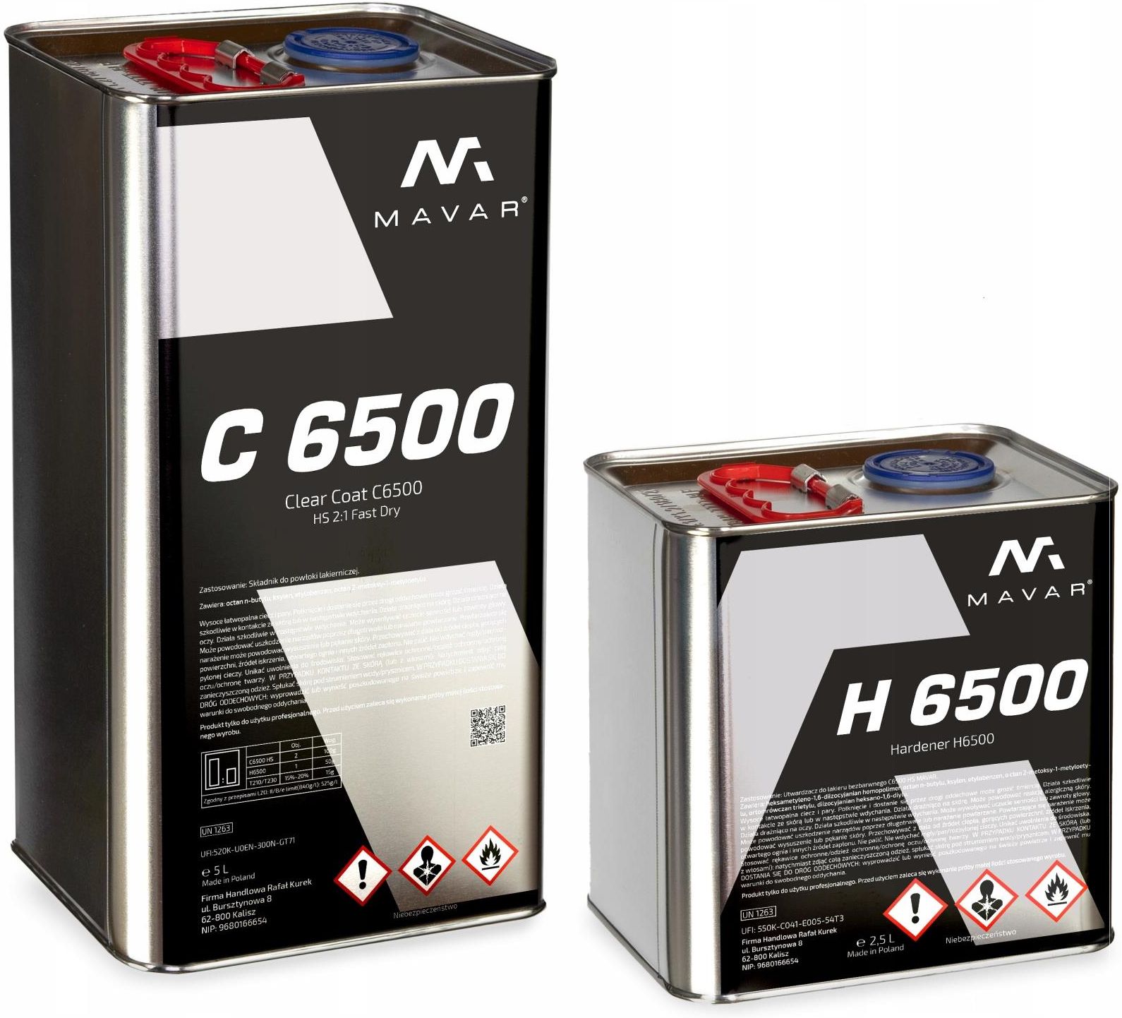 Mavar Szybki Lakier Bezbarwny 2K Hs 5L+2,5L C6500 - Opinie i ceny na ...