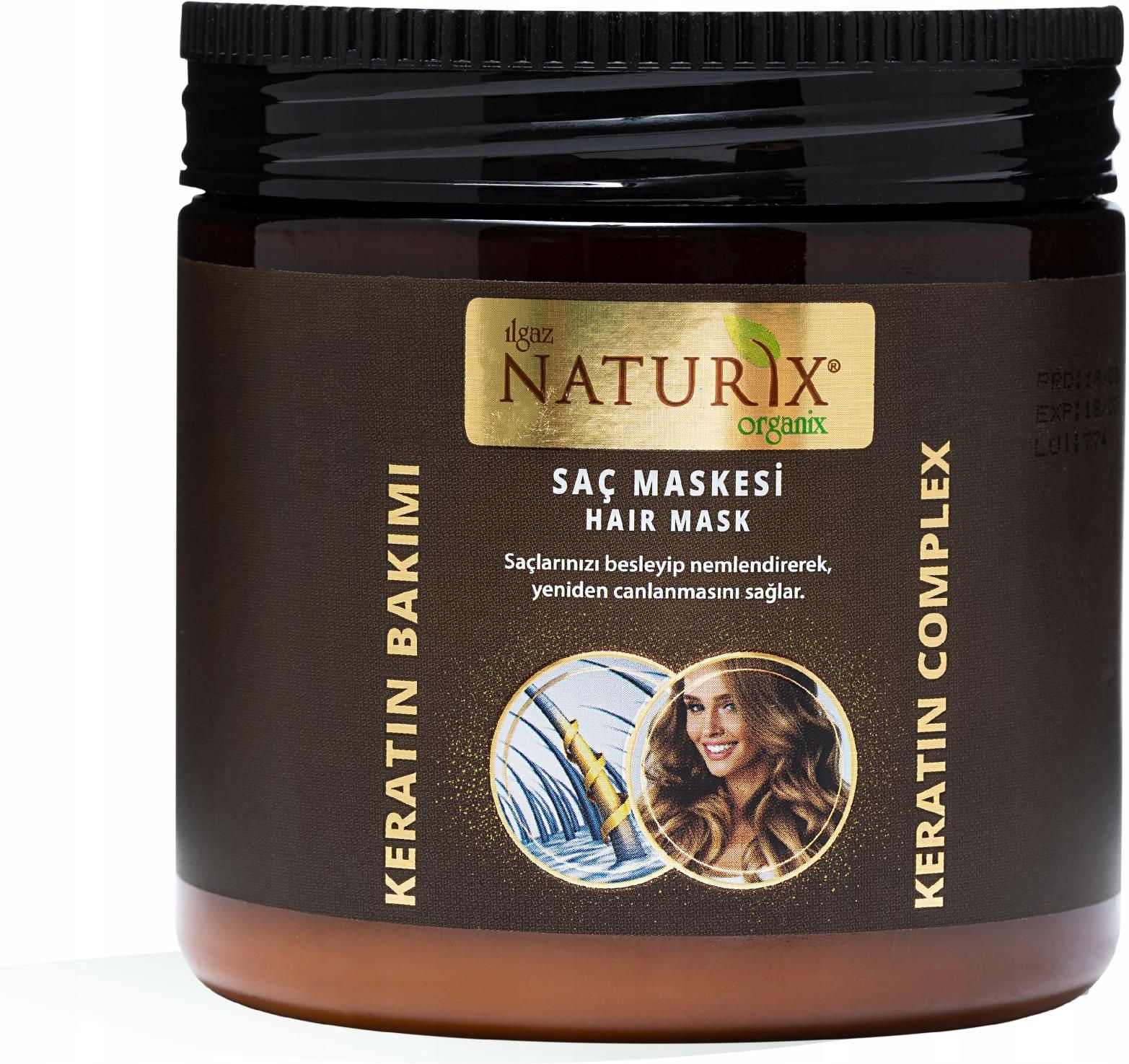 Maska do włosów Ilgaz Naturix Maska Do Włosów Z Keratyną 500Ml - Opinie ...