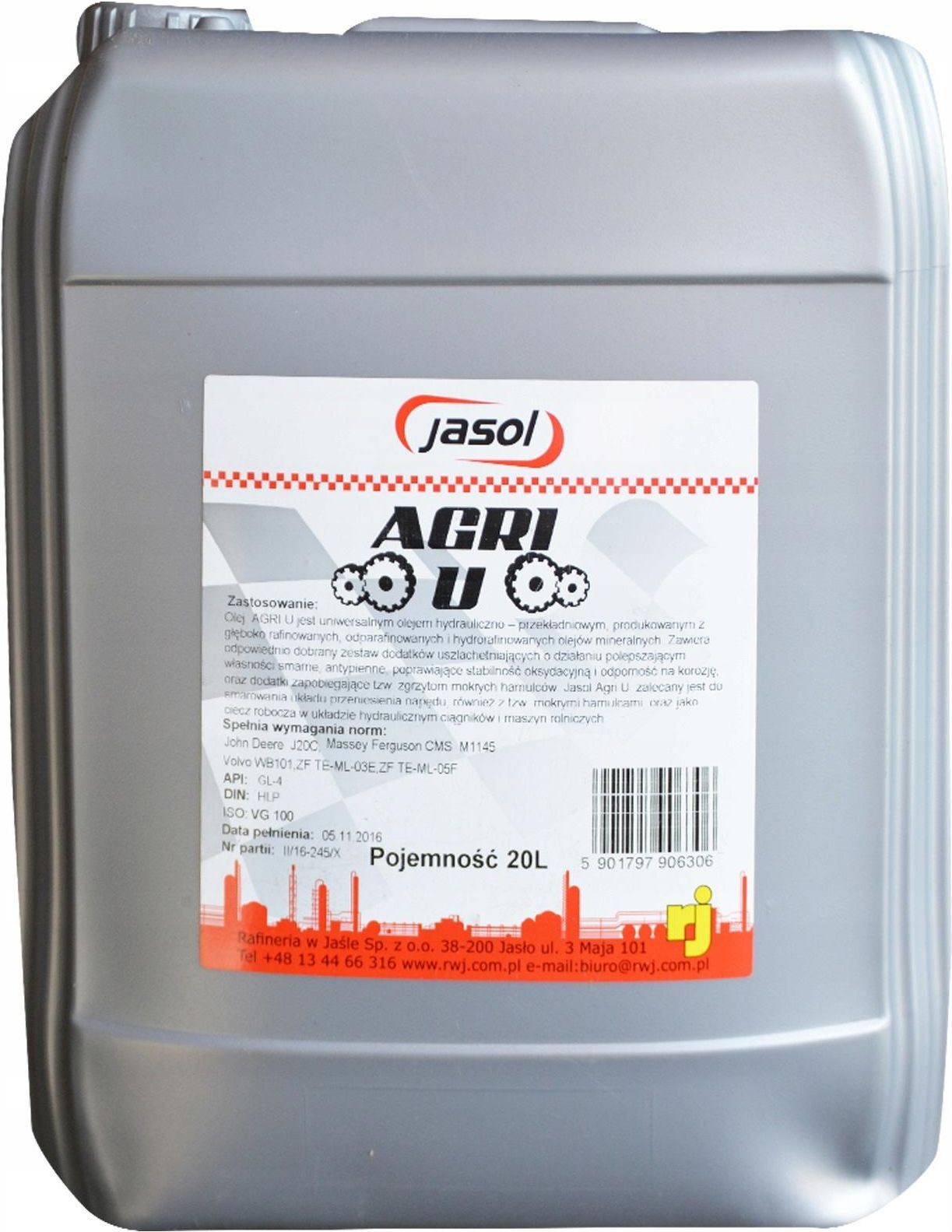 Jasol Olej Agrol Agri U - 20L - Opinie i ceny na Ceneo.pl