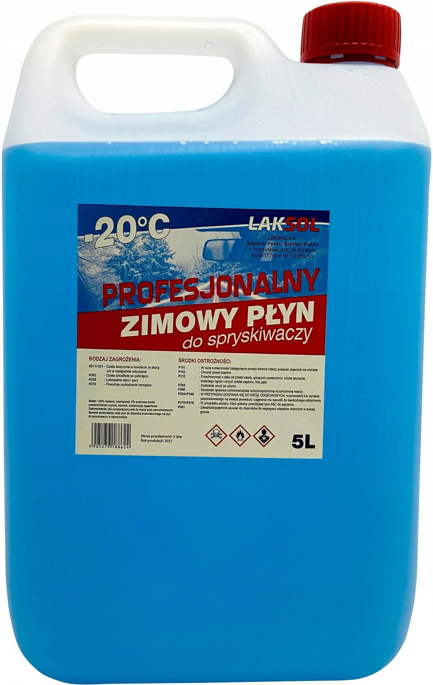 Laksol Płyn Do Spryskiwaczy Zimowy 5L -20C - Opinie i ceny na Ceneo.pl