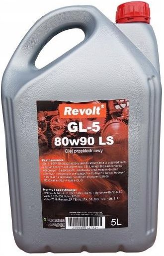 Revolt 80W90Ls Gl-5 Olej Przekładniowy 5L - Opinie i ceny na Ceneo.pl