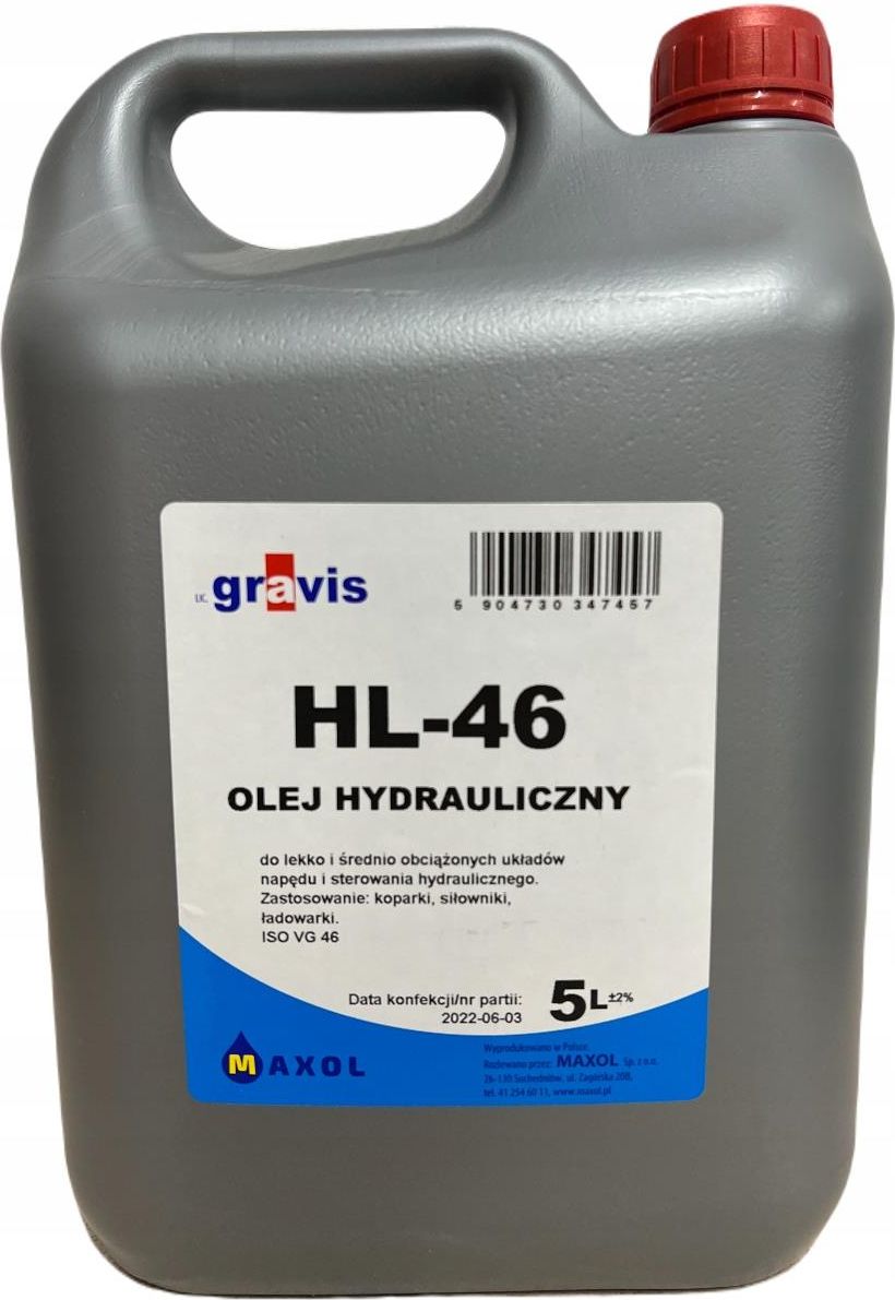 Gravis Olej Hydrauliczny Hydrol L-Hl 46 Hl46 5L Pl - Opinie i ceny na ...