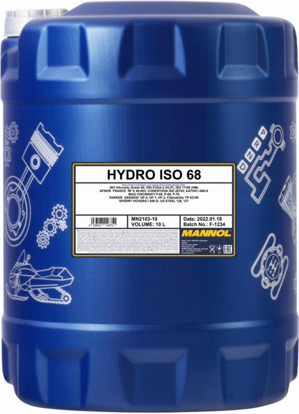 Mannol Hydro Iso 68 10L. - Opinie i ceny na Ceneo.pl
