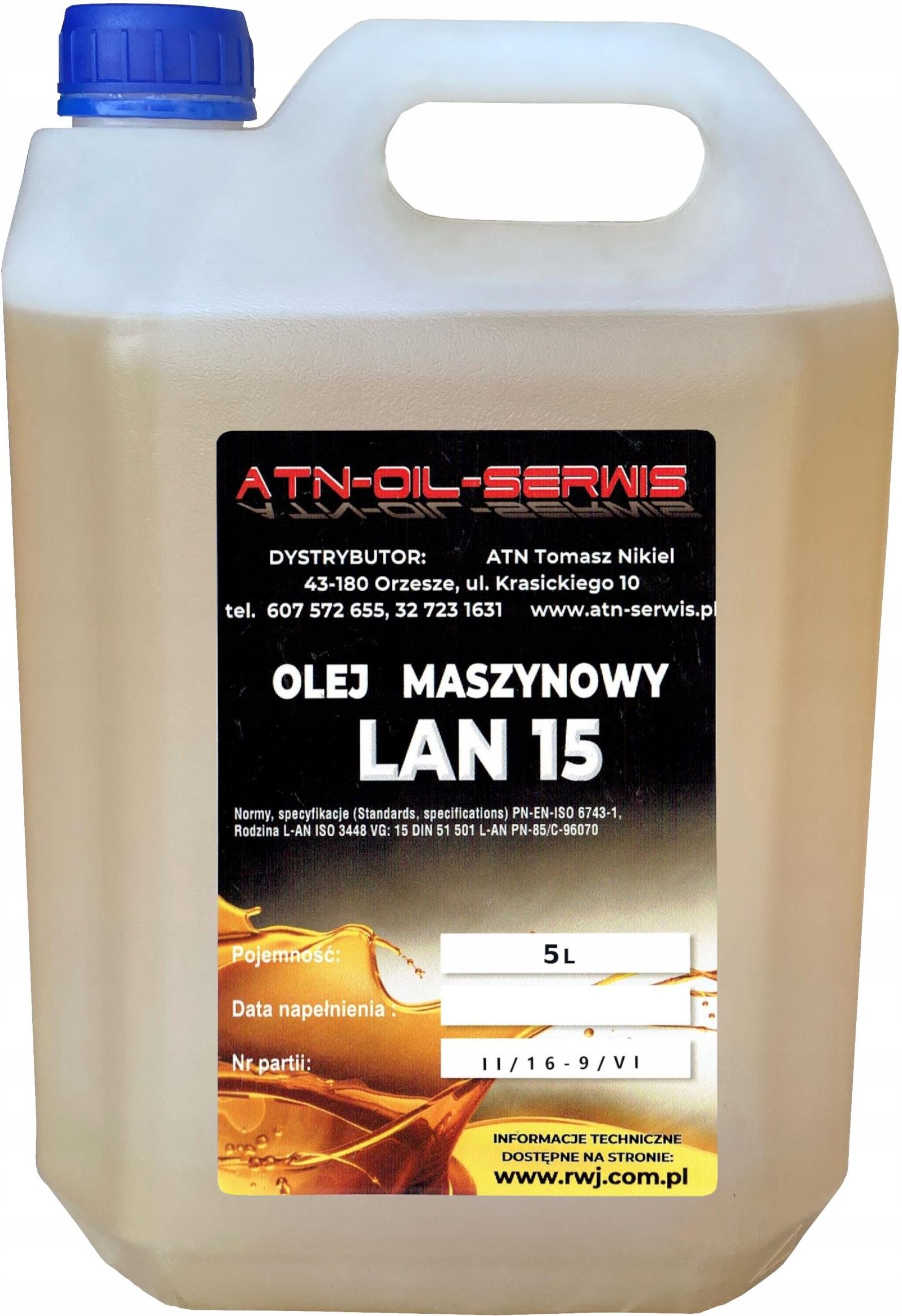 Jasol Olej Maszynowy Iso 3448 Din 51 501 L-An Vg15 5L - Opinie i ceny ...