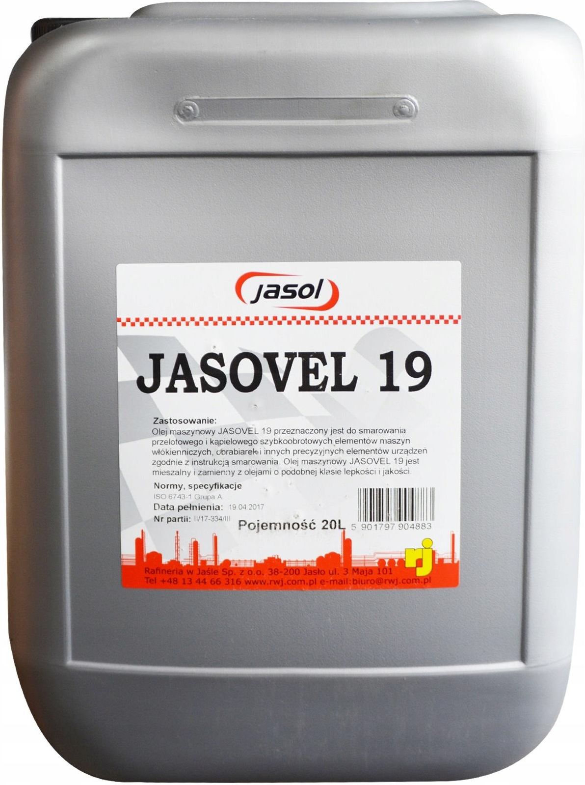 Jasol Olej Maszynowy Velol 19 20L - Opinie i ceny na Ceneo.pl