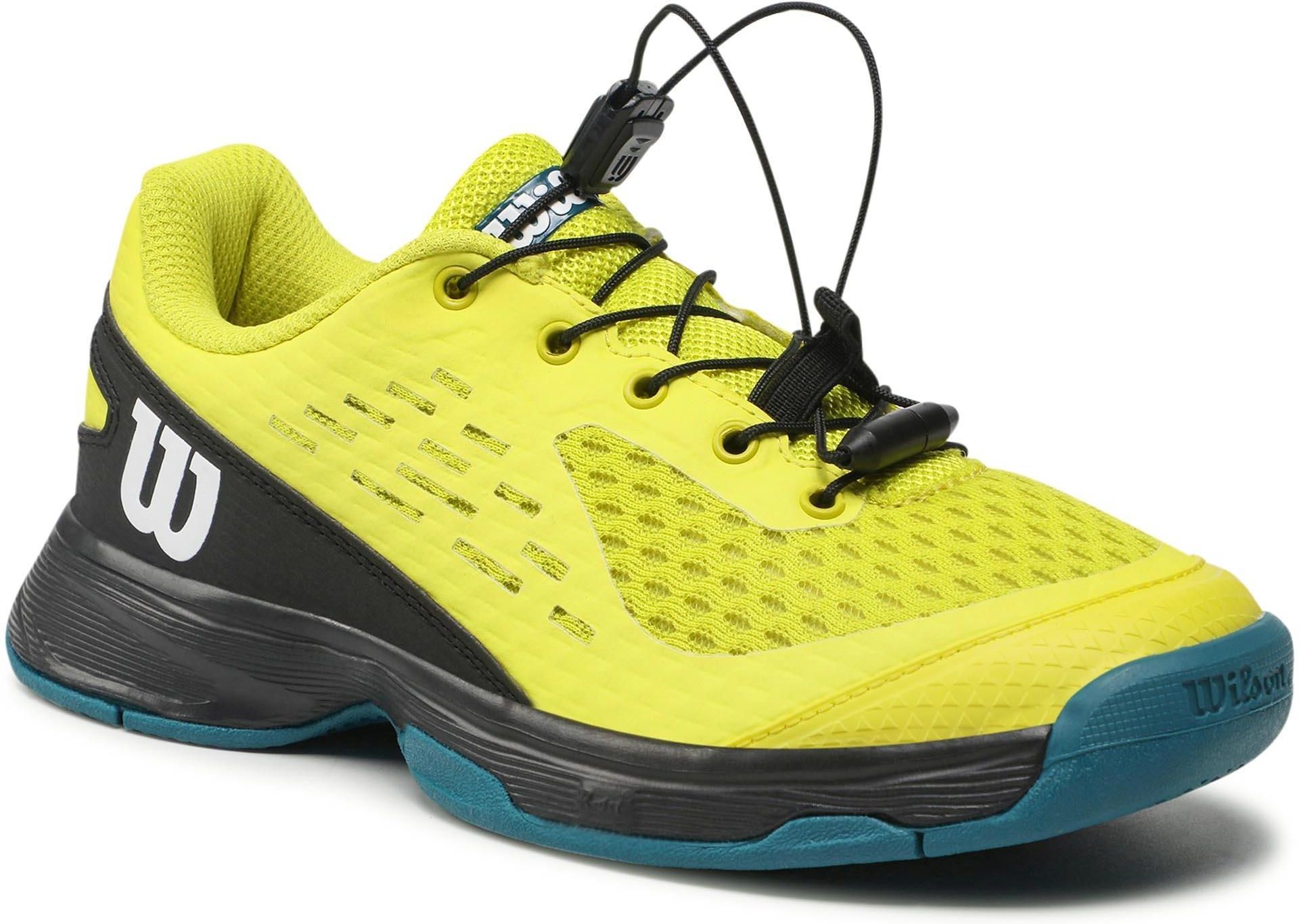 Buty WILSON - Rush Pro Jr 4.0 Ql WRS329060 Sulfr Spg/Black/Blue Coral ...