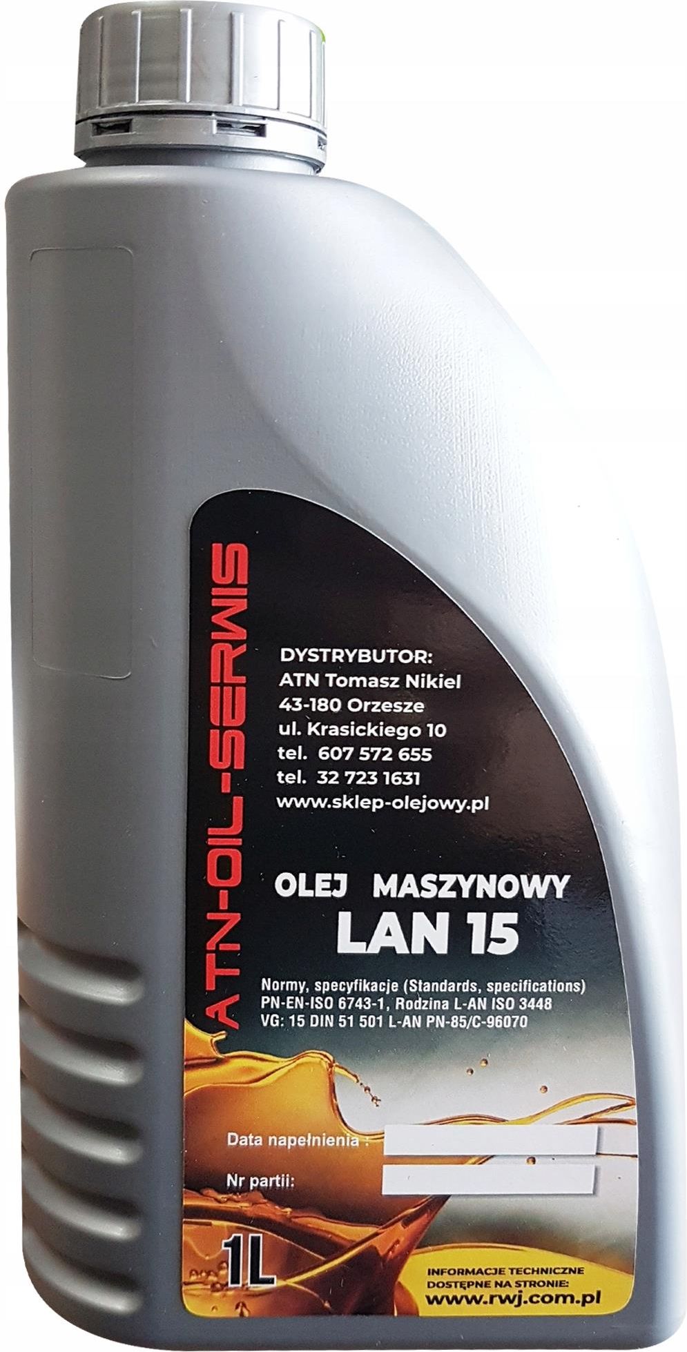 Jasol Olej Maszynowy Iso 3448 Din 51 501 L-An Vg 15 - 1L - Opinie i ...