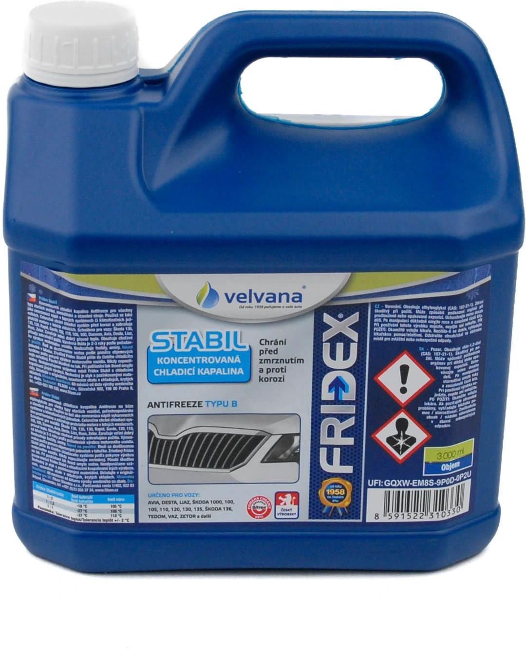 Velvana Fridex Stabil 3L Koncentrat Płynu Chłodniczego - Opinie i ceny ...