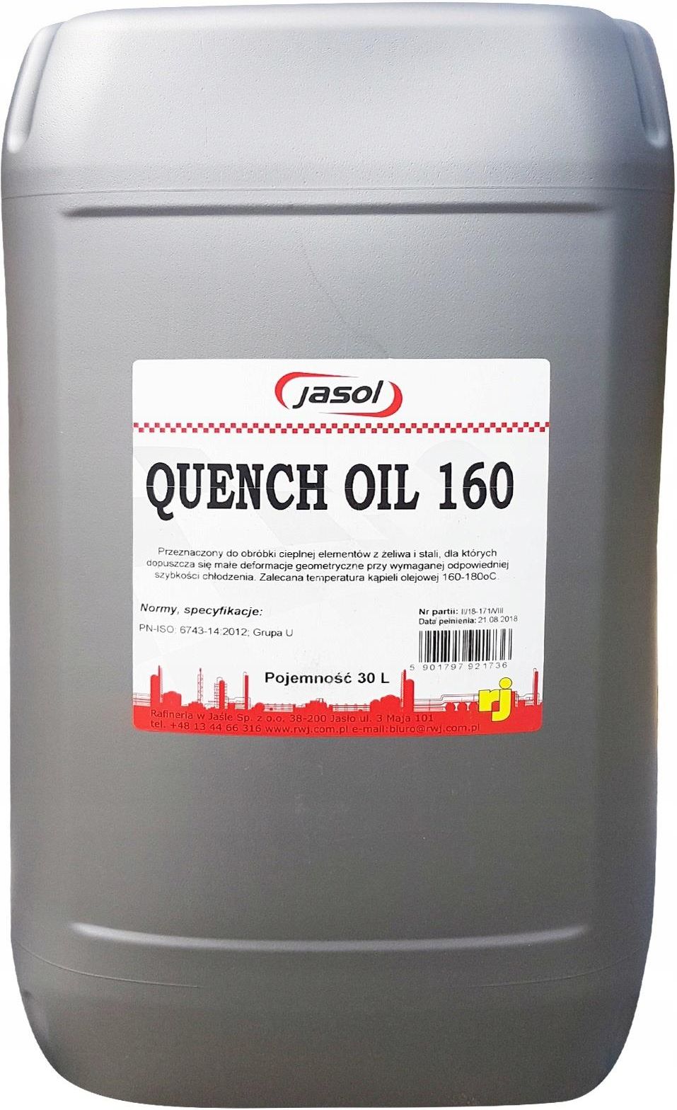 Jasol Olej Do Hartowania Oh Quench Oil 160 - 30L - Opinie i ceny na ...