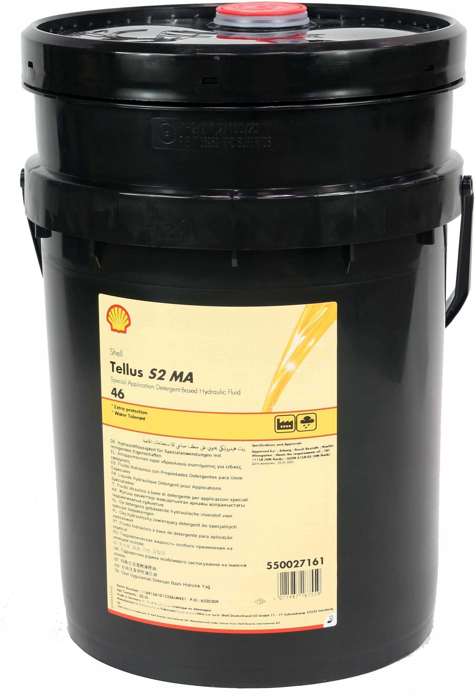 Shell Olej Tellus S2 Ma 46 20L - Opinie i ceny na Ceneo.pl