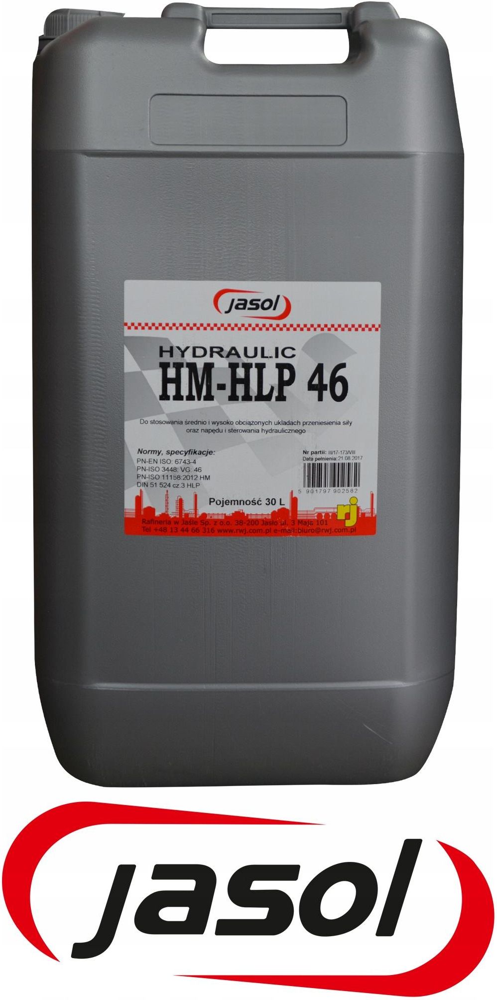 Jasol Olej Hydrauliczny Hlp 46 - 30L - Opinie i ceny na Ceneo.pl