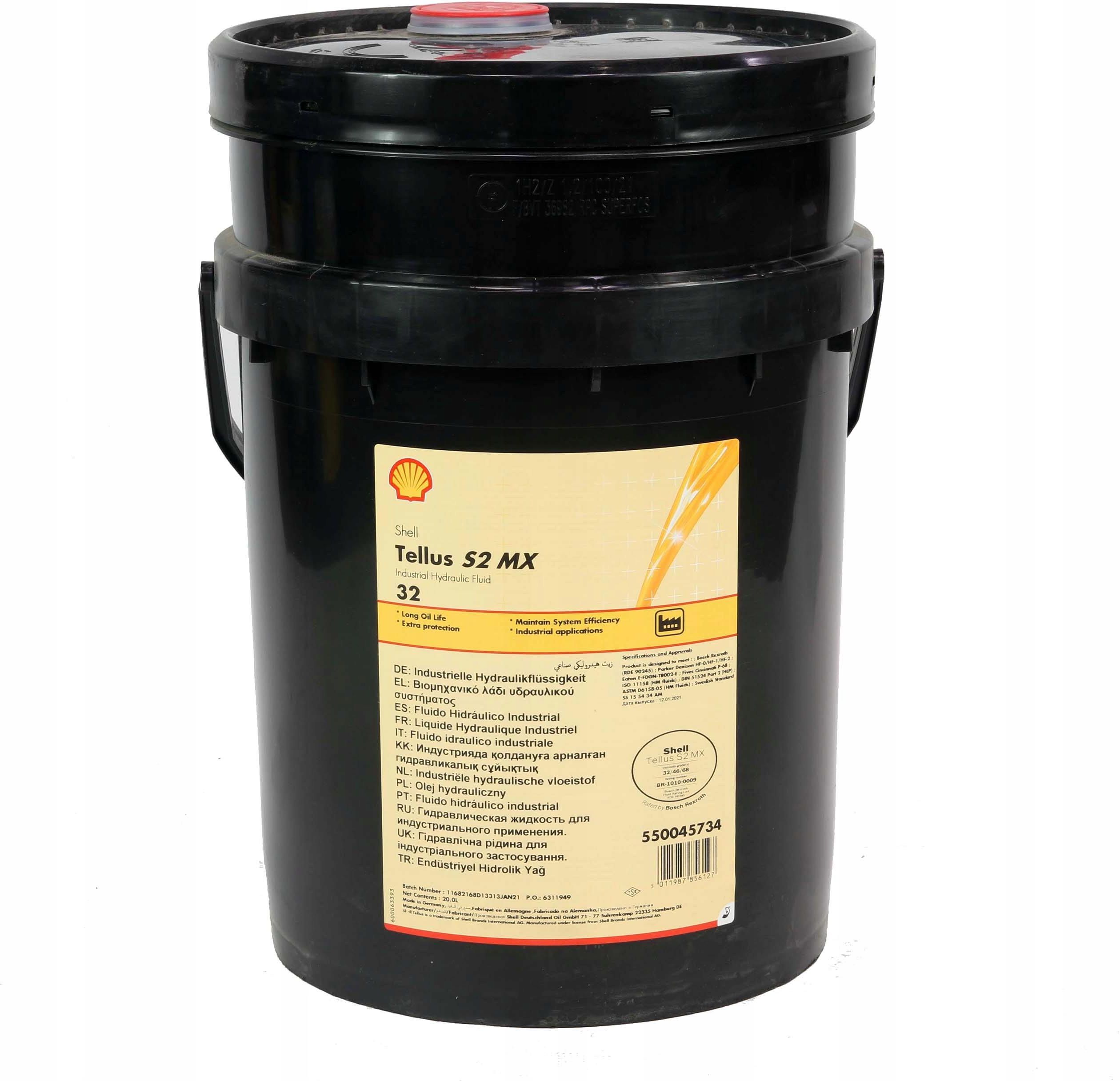 Shell Olej Tellus S2 Mx 32 20L - Opinie i ceny na Ceneo.pl
