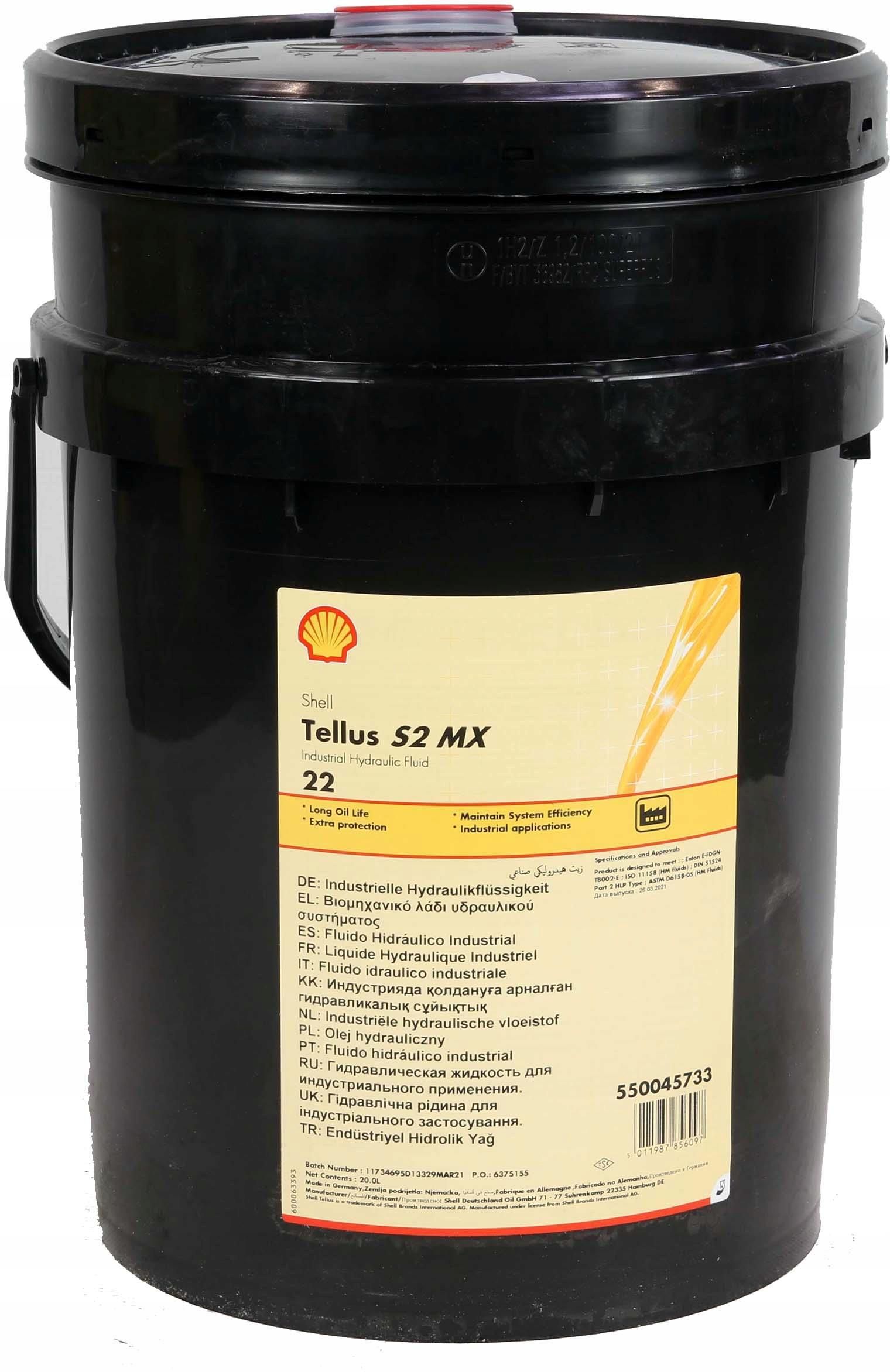 Shell Tellus S2 Mx 22 20L - Opinie i ceny na Ceneo.pl