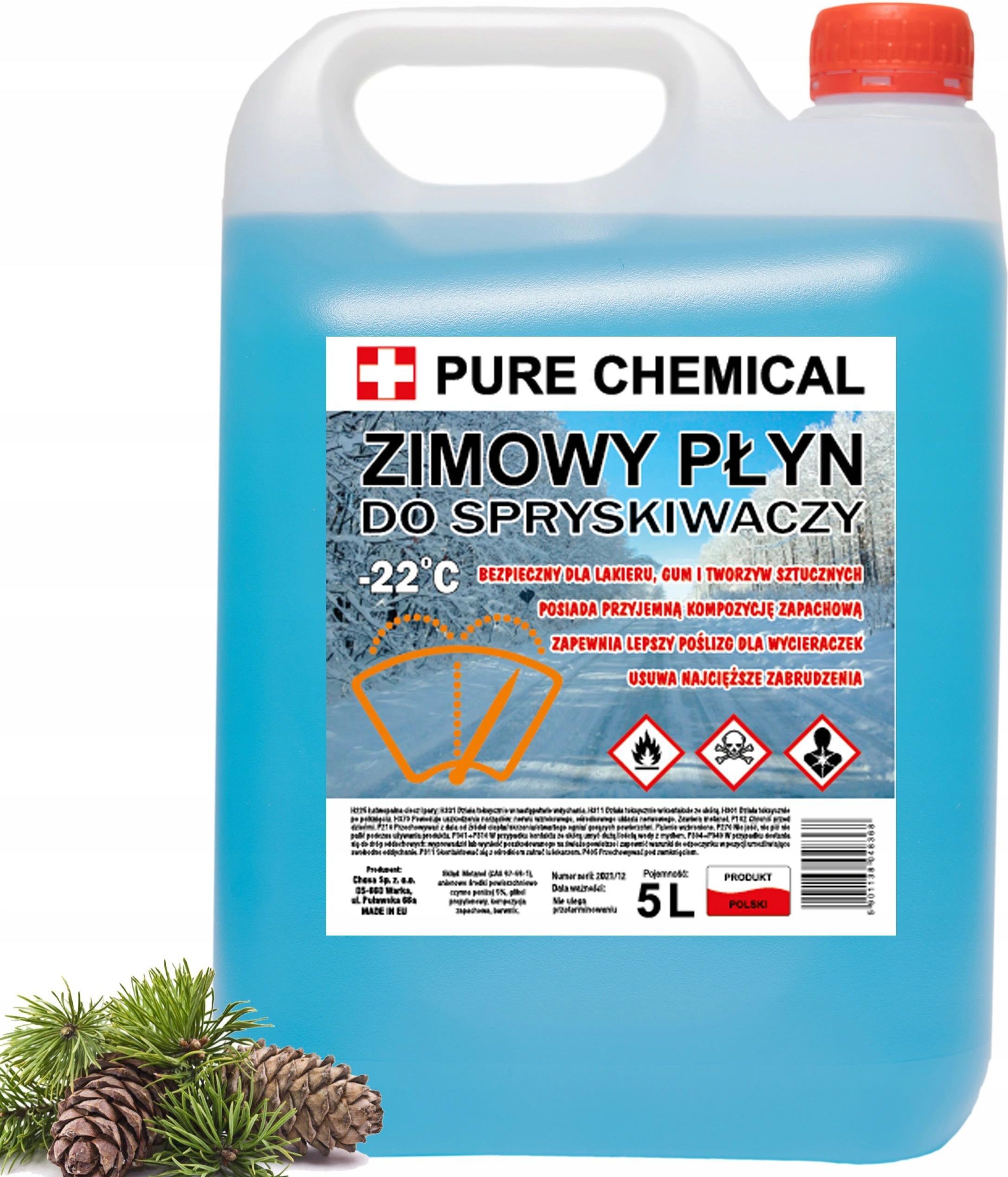 Pure Chemical Płyn Do Spryskiwaczy Zimowy -22 Zapachowy 5L Fv - Opinie ...