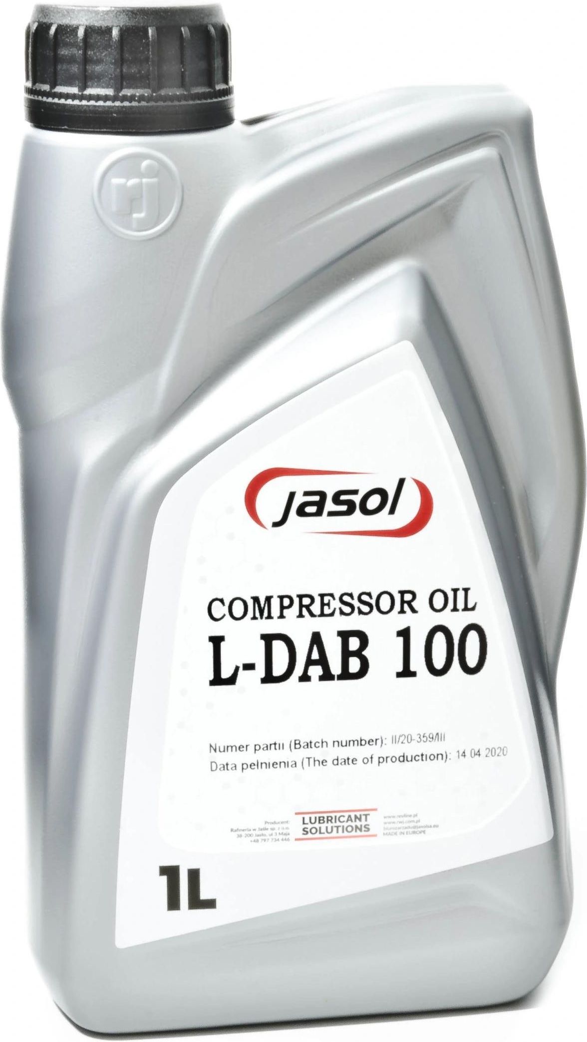Jasol Olej Do Sprężarek L-Dab 100 1L - Opinie i ceny na Ceneo.pl