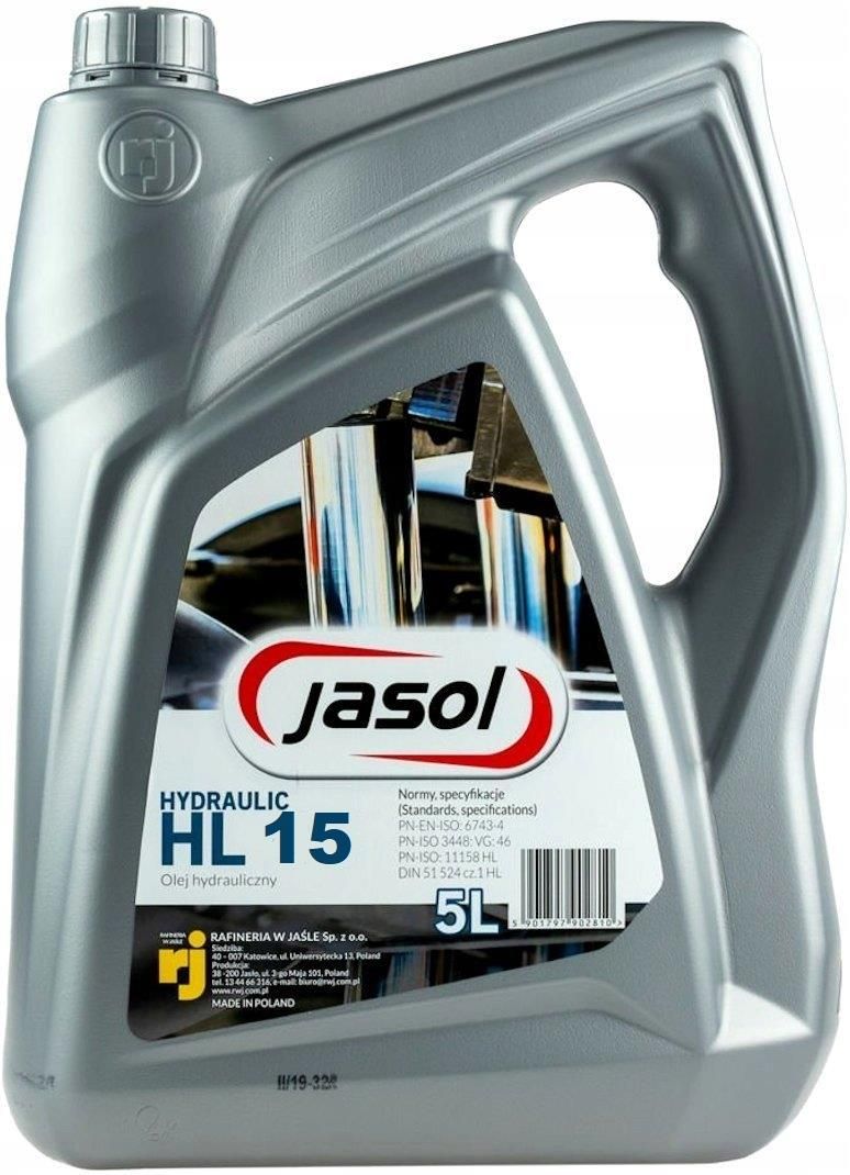Jasol Hydraulic Hl 15 Olej Hydrauliczny 5L - Opinie i ceny na Ceneo.pl