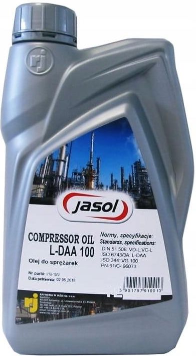 Jasol Compressor Oil L-Daa 100 Olej Sprężarkowy 1L - Opinie i ceny na Ceneo.pl