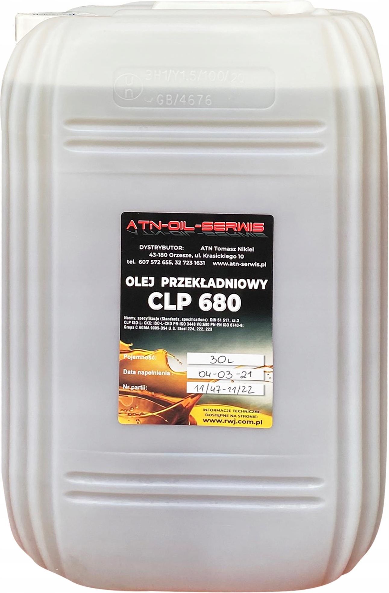 Jasol Olej Przekładniowy Transol Clp 680 30L - Opinie i ceny na Ceneo.pl