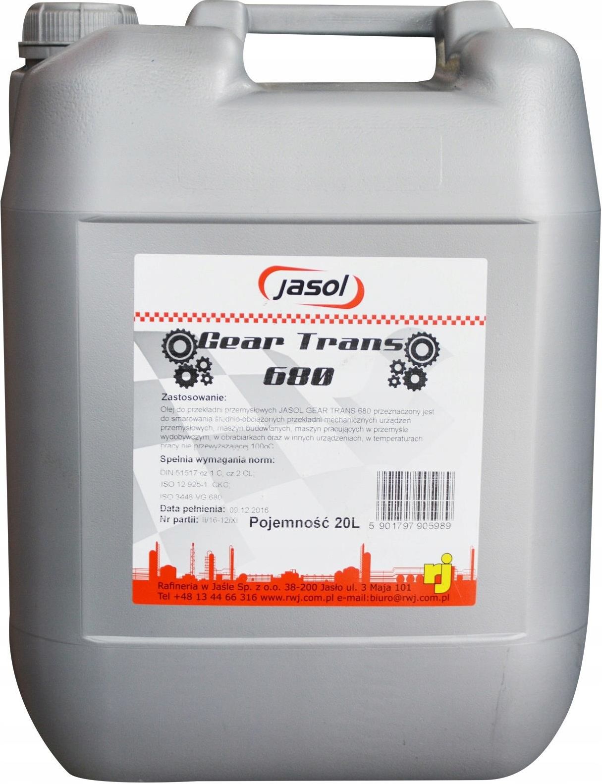 Jasol Olej Transol 680 20L - Opinie i ceny na Ceneo.pl