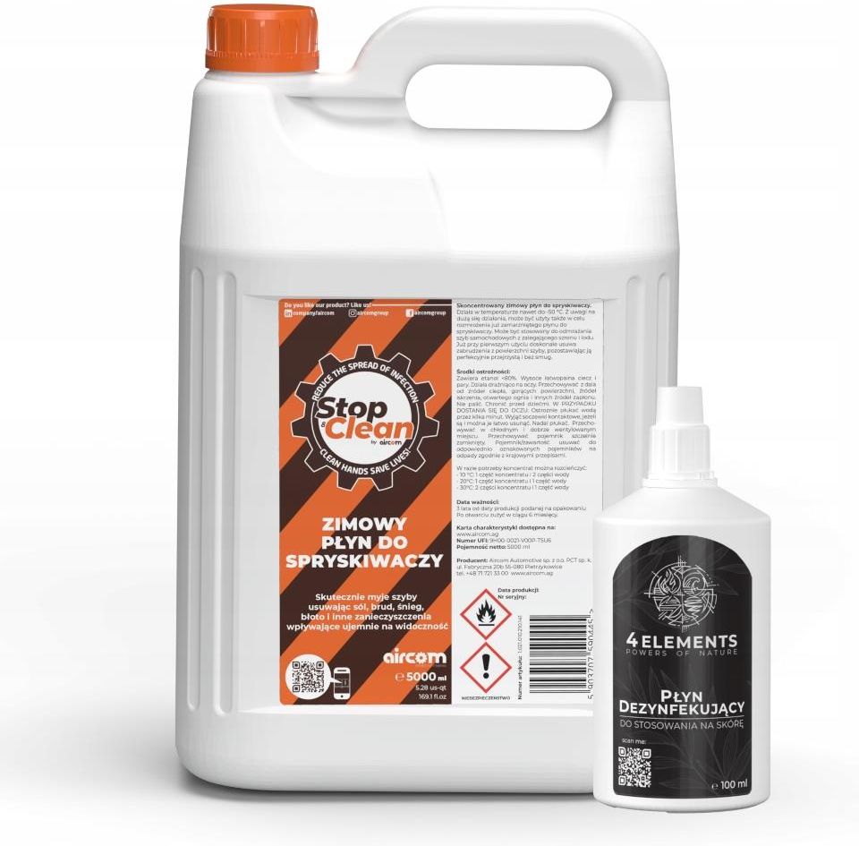 Stop&Clean Płyn Do Spryskiwaczy Zimowy 5L - Opinie i ceny na Ceneo.pl