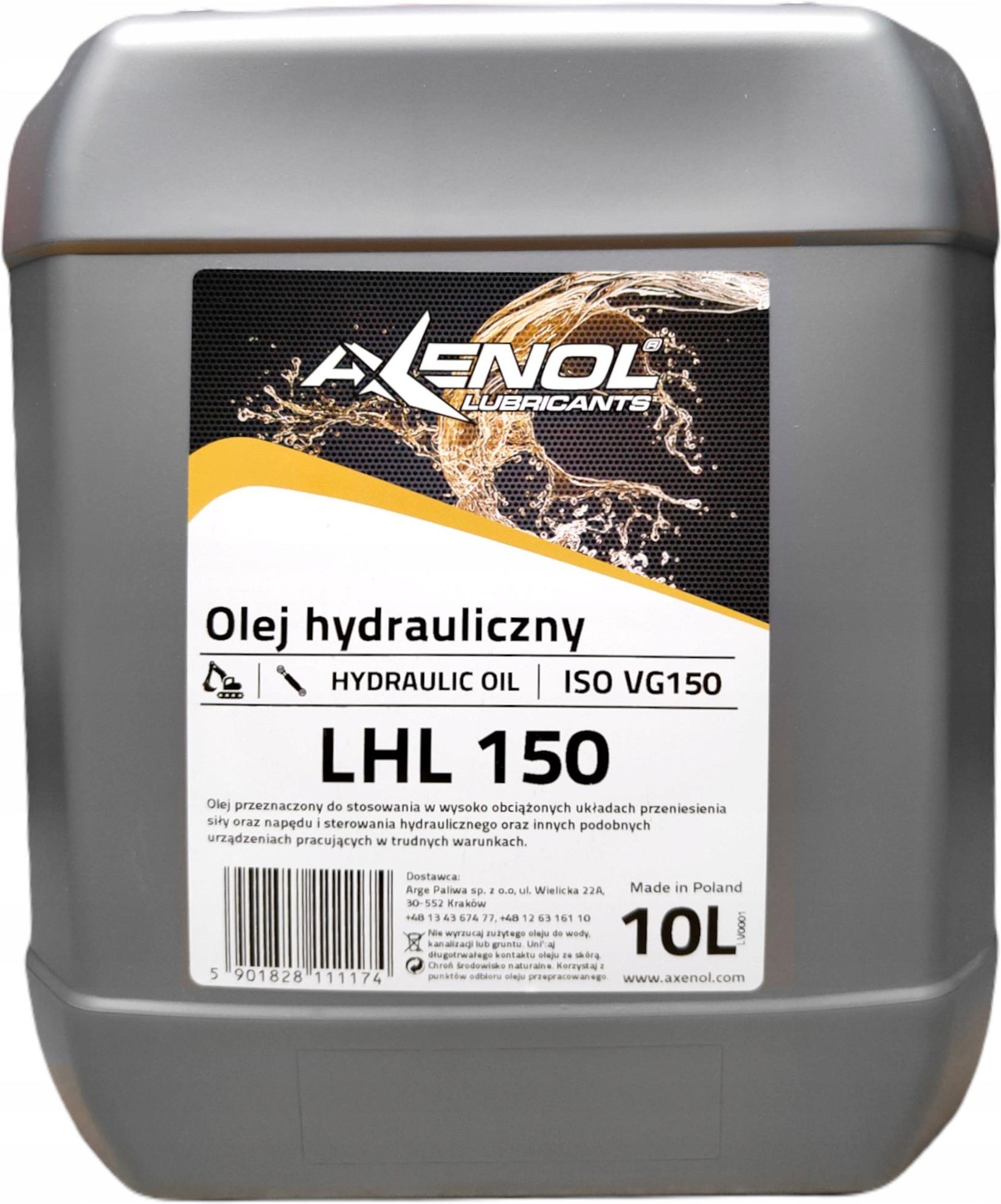 Axenol Olej Hydrualiczny L-Hl 150 10L - Opinie i ceny na Ceneo.pl